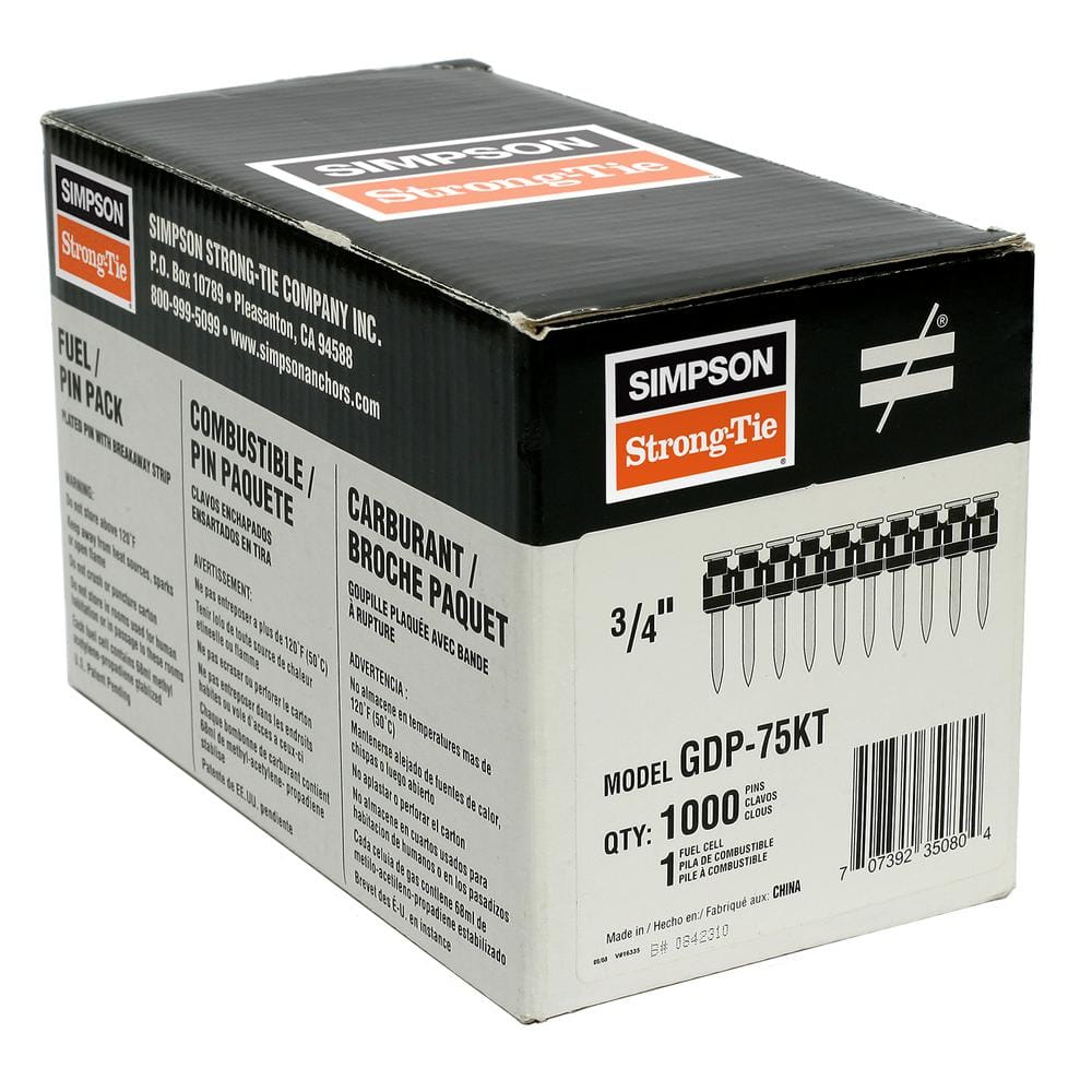 Simpson Strong-Tie GDP 3/4 in. Concrete Pin for Use with Gas-Actuated ...