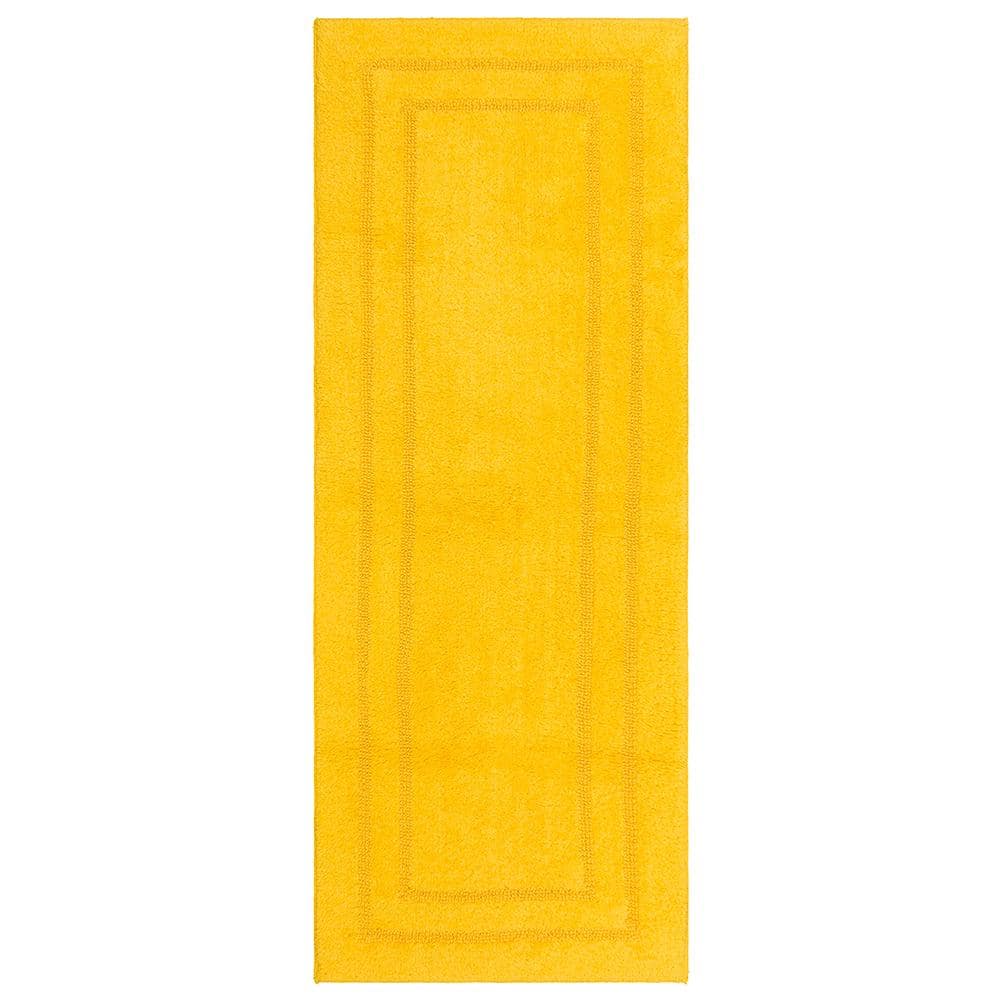 Mohawk Home Cotton Reversible Fiesta Yellow 24 in. x 60 in. Yellow ...