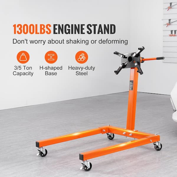 SKYSHALO Engine Stand, 1300lbs. (3/5Ton) Rotating Engine Motor Stand ...
