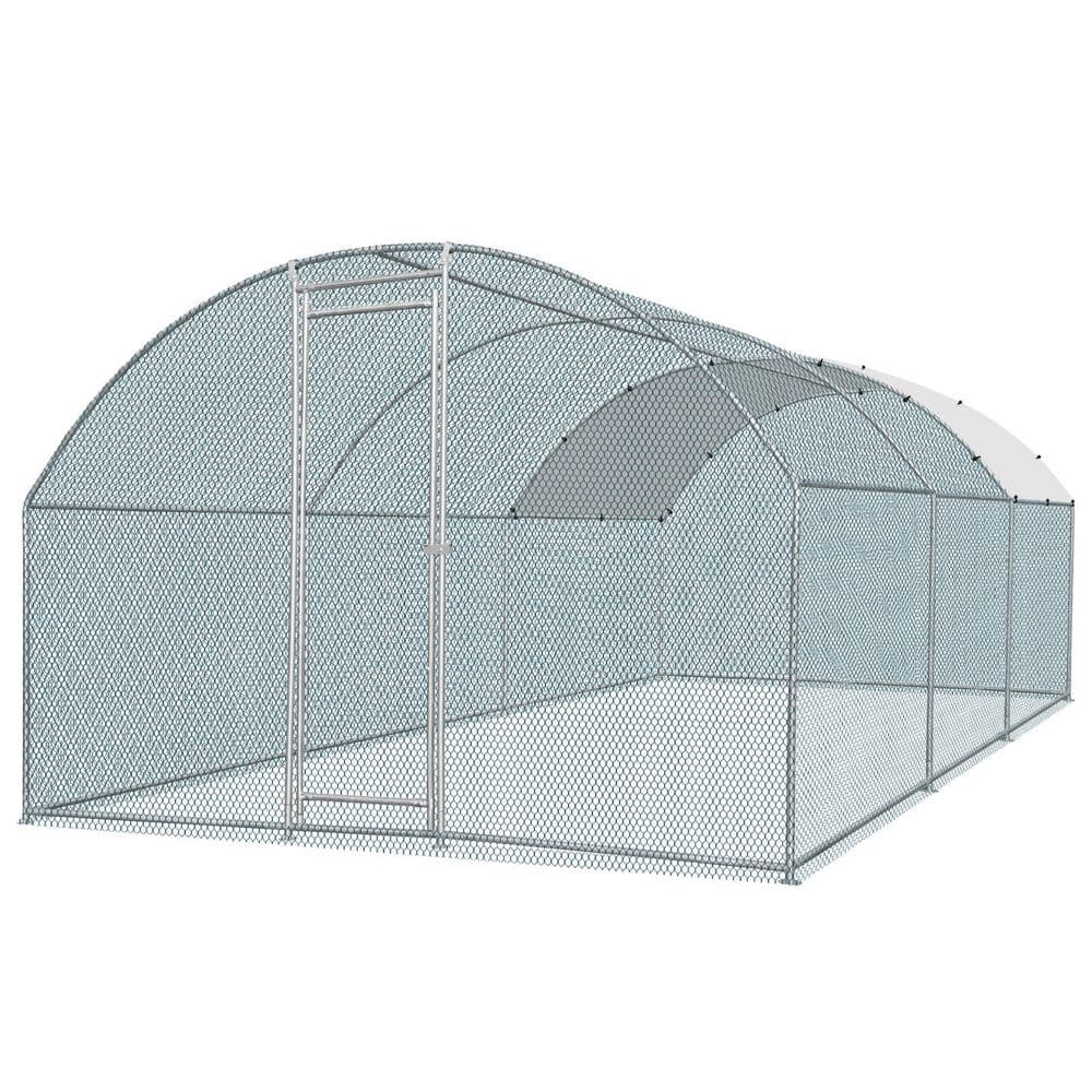 Karl home 19.7 ft. x 9. 8 ft. x 6.5 ft. Large Poultry Fencing Metal ...