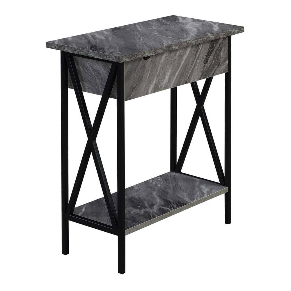 Reviews for Convenience Concepts Tucson 11.25 in. Gray Faux Marble and ...