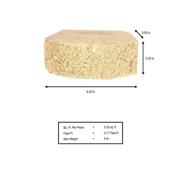 Oldcastle Retaining Wall Specifications Gardenwall Blocks Standard