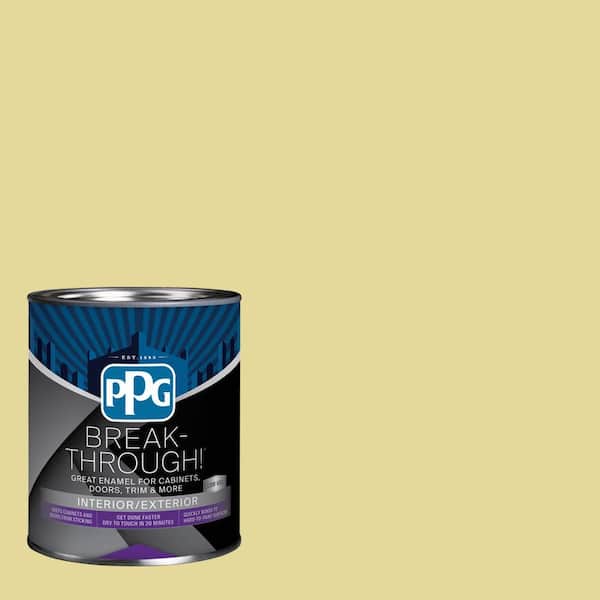 Break-Through! 1 qt. PPG1110-2 Subtle Sunshine Satin Door, Trim ...