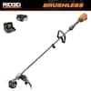 RIDGID 18V Brushless 14 in. Cordless Battery String Trimmer with 4.0 Ah ...