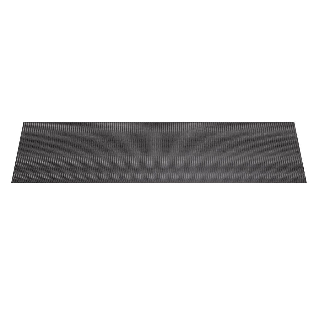 HOMEIBRO Diamond-Textured 8. 5 ft. W x 20 ft. L Black PVC Garage ...