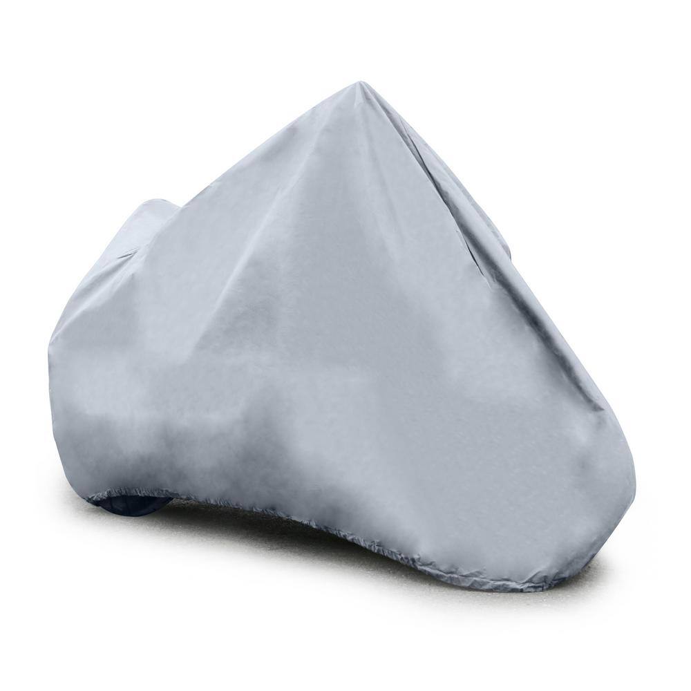 Budge Indoor Stretch 86 in. x 44 in. x 44 in. Gray Motorcycle Cover ...