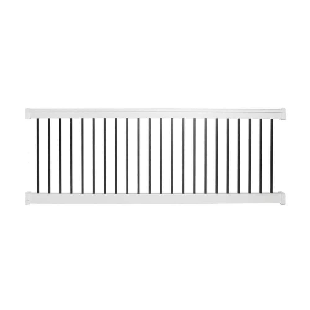 Weatherables Vilano 3.5 ft. H x 8 ft. W Vinyl White Railing Kit WWR ...