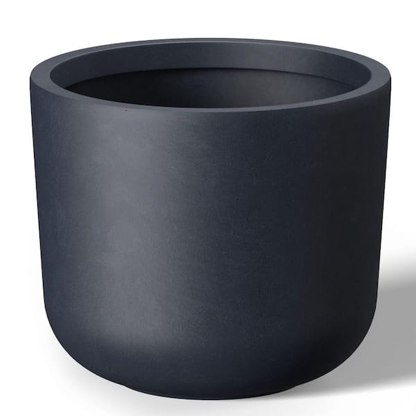 Morrava 11.5 in. Small Granite Gray(Enhanced Core) Concrete Round ...