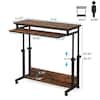 TRIBESIGNS WAY TO ORIGIN Andrea 31.5 in. Brown Mobile Drawing Wood Desk ...