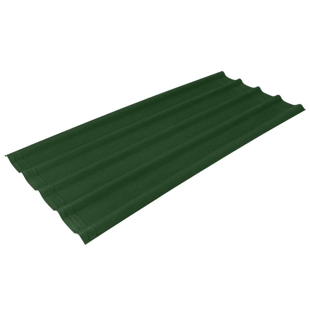 Ondura 35 in. x 79 in. Panel in Green 1194 - The Home Depot