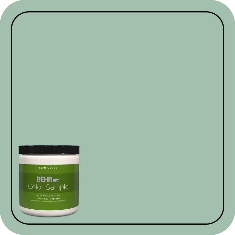 BEHR PREMIUM PLUS 8 oz. #MQ6-13 Spring Reflection Semi-Gloss Interior ...