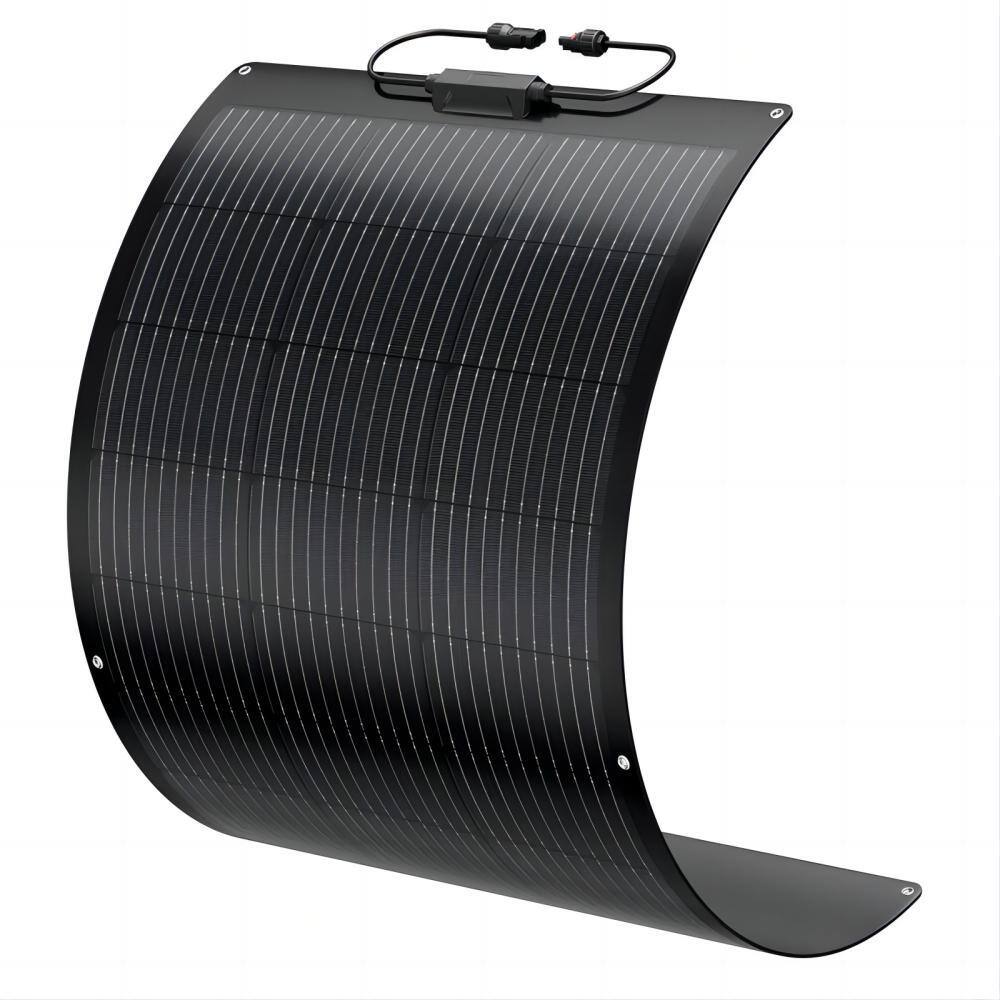 BougeRV Arch 100-Watt Fiberglass Curved Fiberglass Flexible Solar Panel ...