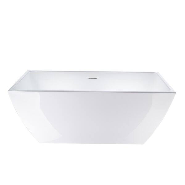 Vanity Art Montpellier 59 in. L x 30 in. W Acrylic Flatbottom ...