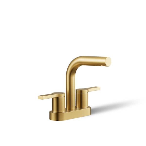 KOHLER Elate 4 in. Centerset Double Handle 1.2 GPM Bathroom Sink Faucet ...