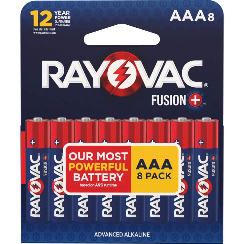 Rayovac Fusion AAA Alkaline Batteries Household Use (8-Pack) 824FUSPFP ...