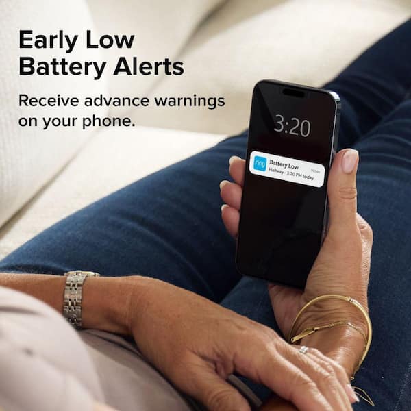 Kidde Hardwired Ring App Enabled Smart Smoke Detector with AA Backup ...