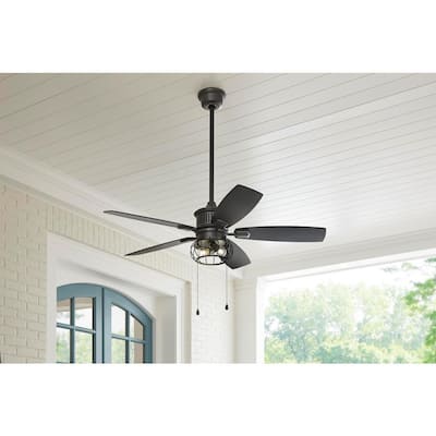 Gray - Flush Mount - Ceiling Fans With Lights - Ceiling Fans - The Home ...