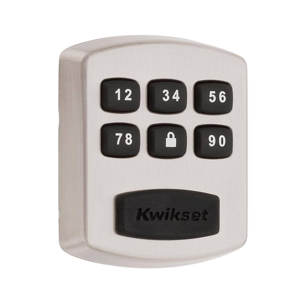 Kwikset 905 Satin Nickel Keywayless Keypad Electronic Deadbolt ...