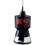 CB Antenna Kit with Stainless Steel Whip in Black with Red K40 Logo, 57 ...