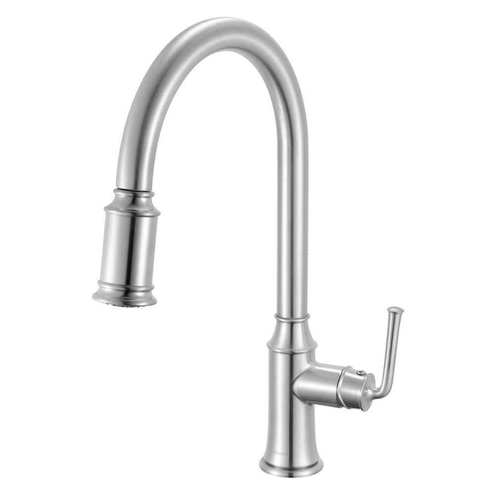 Ruvati Simoni Brushed Nickel Stainless 16.5 in. H Single Handle ...