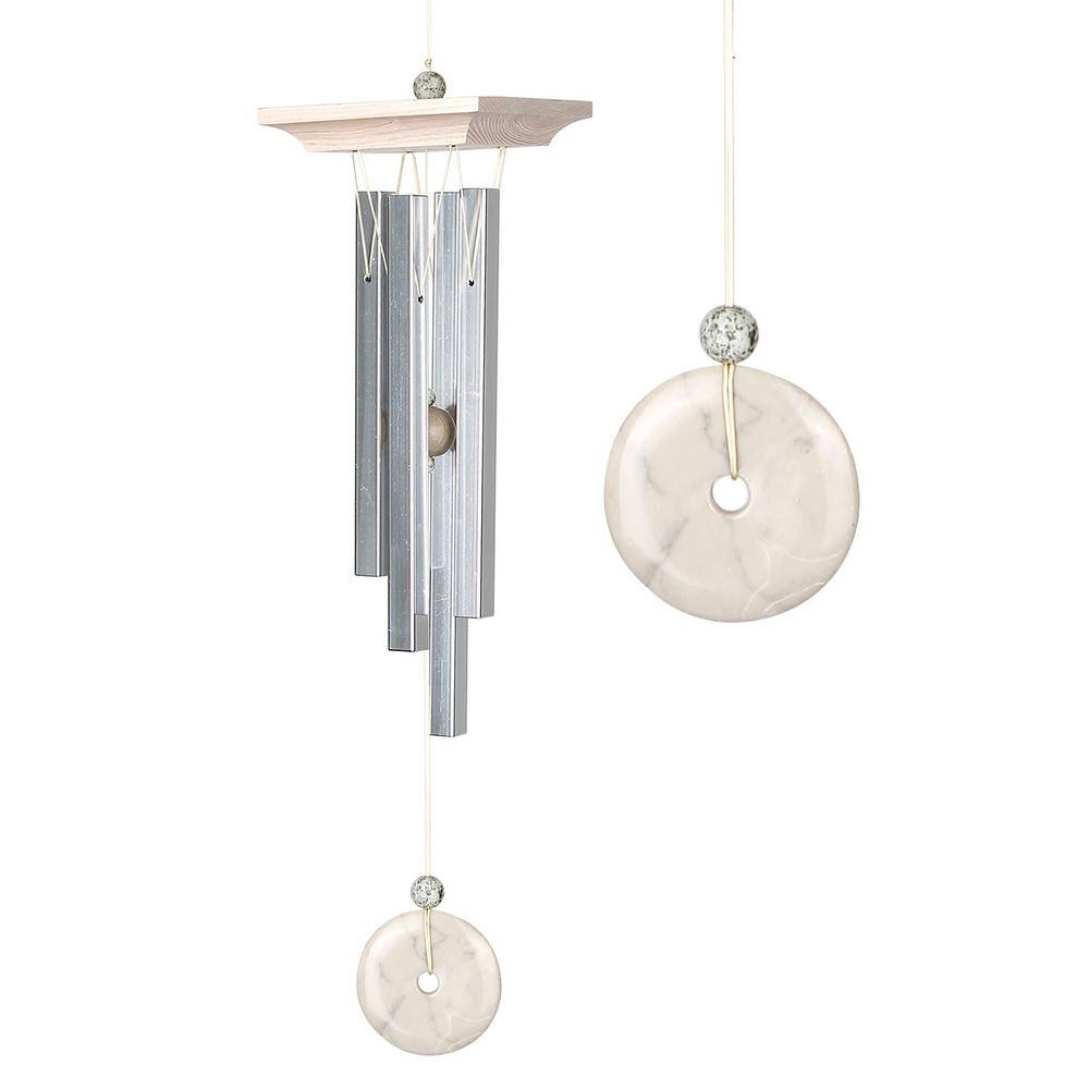 WOODSTOCK CHIMES Signature Collection, Woodstock White Marble Chime, 22 ...