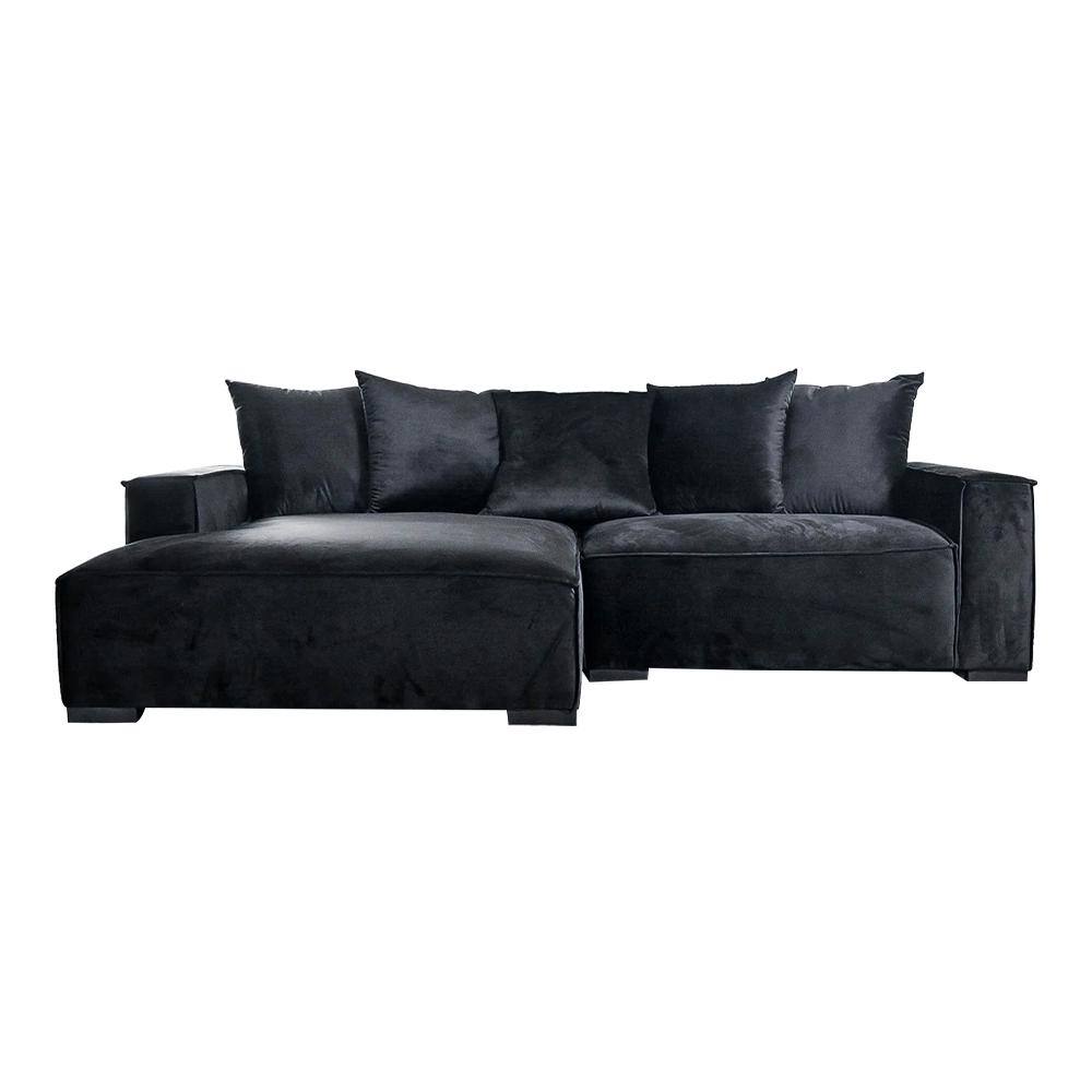 Monland 108 in. Square Arm Polyester Upholstered L-Shaped Chaise Sofa ...
