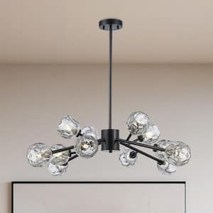 Bel Air Lighting Sequoia 8-Light Gold Modern Sputnik Chandelier with ...