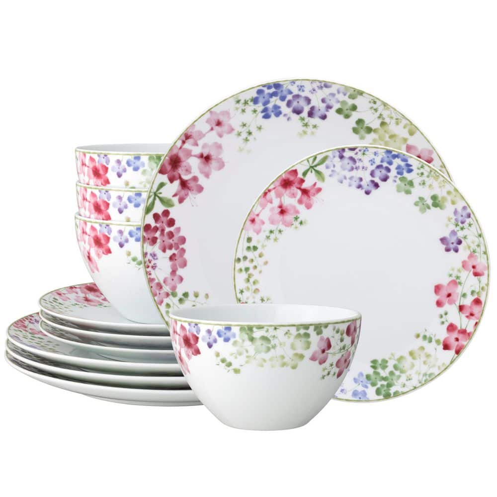 Noritake Bloomington Road Colorful (Multi) Porcelain 12-Piece ...