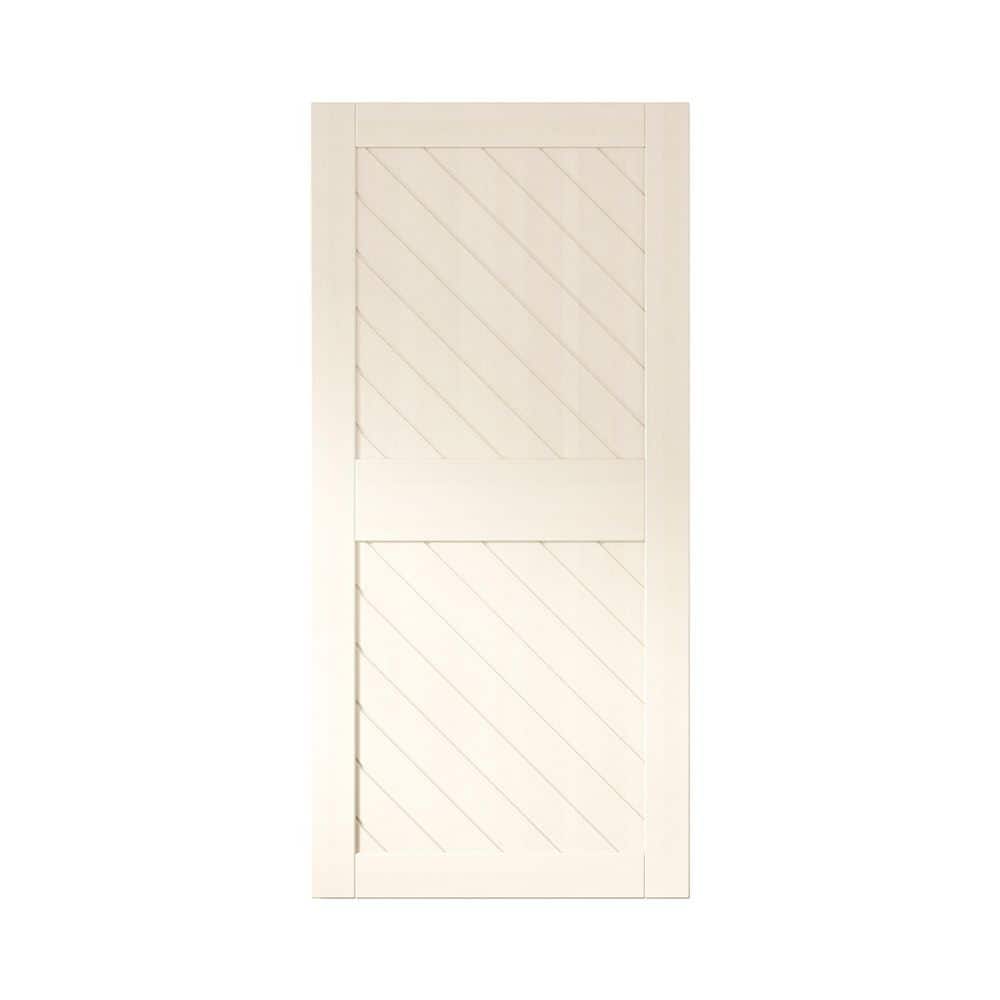 HOMACER XT2 32 in. x 84 in. C-Panel Solid Core Tinsmith Gray Slanted ...