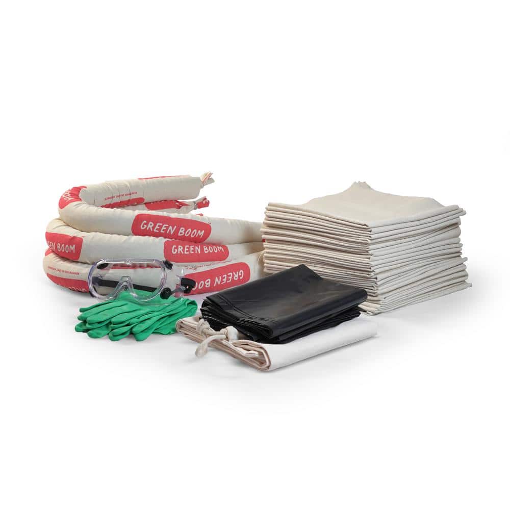 GREEN BOOM 10 Gal. Oil Only Spill Kit SK010ISM - The Home Depot