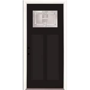 Feather River Doors Clarkston 36 in. x 80 in. Right Hand Inswing Zinc 1 ...