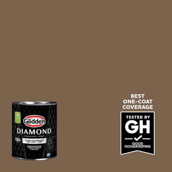 Glidden Diamond 1-qt. PPG1085-7 Fig Branches Flat Interior Paint with ...