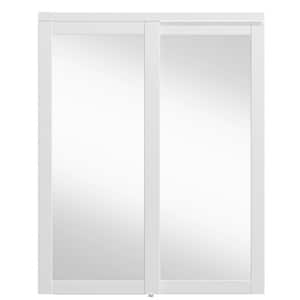 TENONER 96in x 80in (Double 48 in. Doors) MDF, White Double Full Lite ...