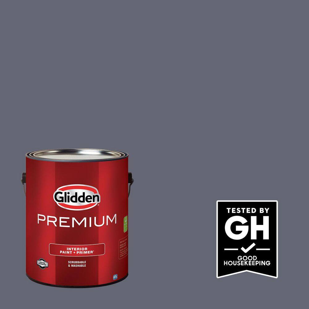 Glidden Premium 1 gal. Alley Cat PPG1043-6 Semi-Gloss Interior Latex ...