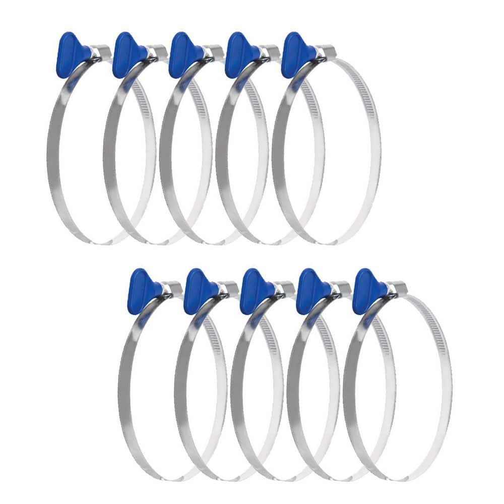 ‎POWERTEC 4 in. Key Hose Clamp Stainless Steel 4 in. Thumb Screw Dust ...