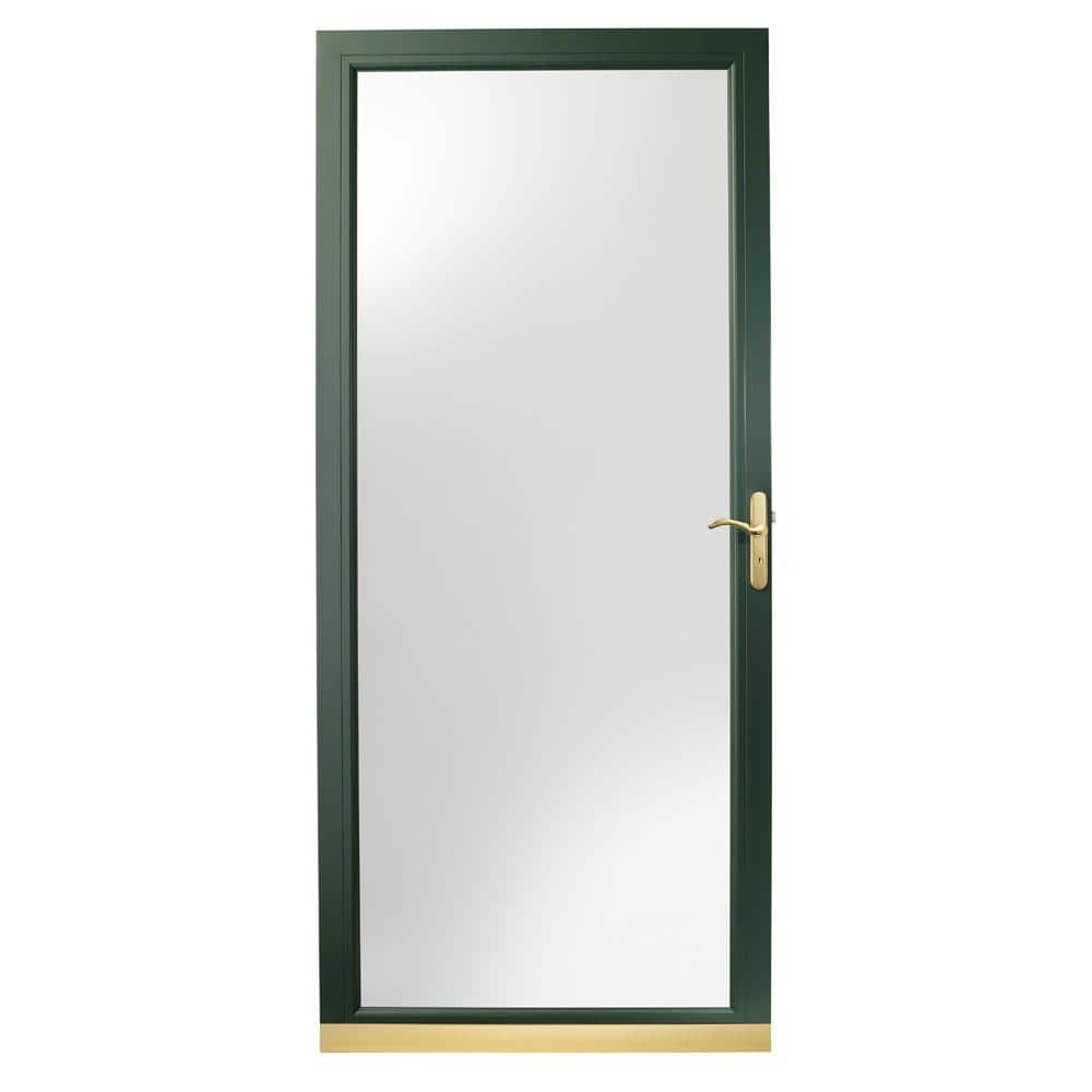 Andersen 36 in. x 80 in. 3000 Series Forest Green Fullview Storm Door HD3F36GR - The Home Depot