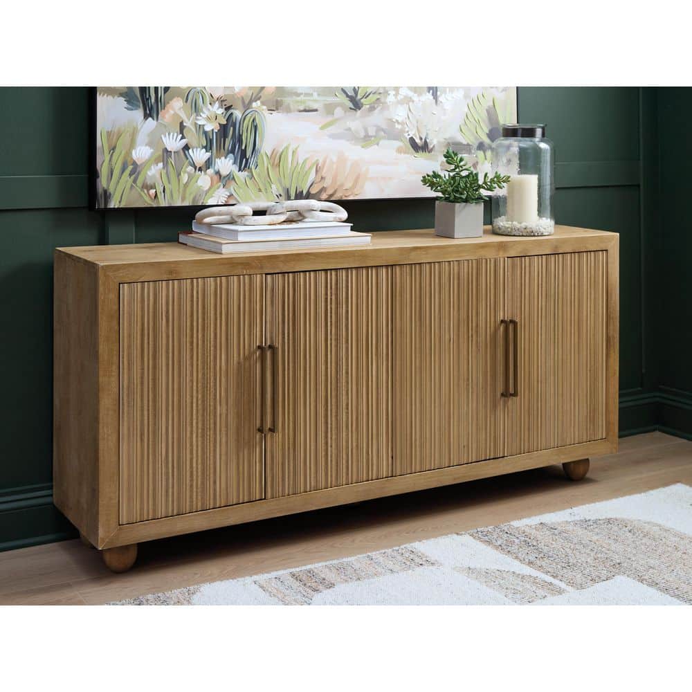 Signature DESIGN BY ASHLEY Niam Brown 32 in. Accent Cabinet with 2 ...