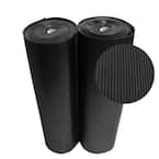 Rubber-Cal Corrugated Ramp Cleat 3 ft. x 20 ft. Black Rubber Flooring ...