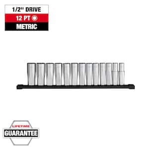 Milwaukee 3/8 in. Drive Metric Hex Bit Socket Set (11-Piece) 48-22-9543 ...