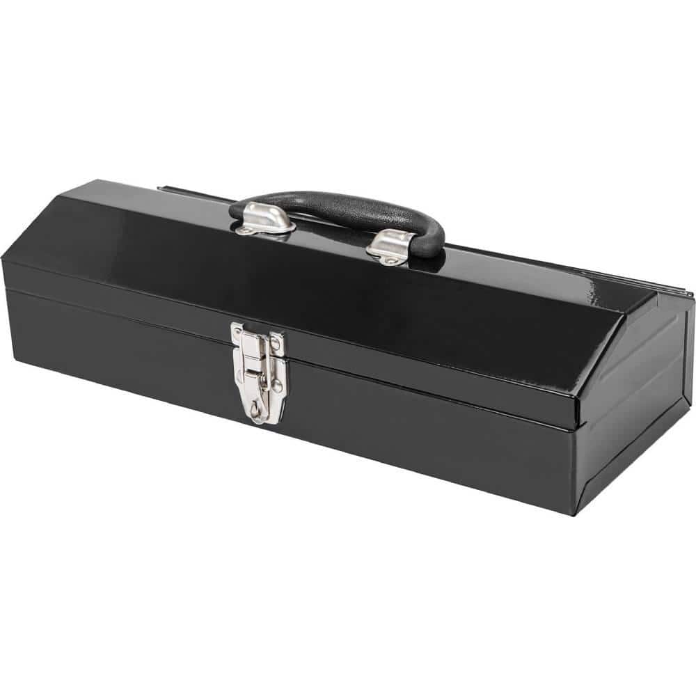 Torin 16 in. Hip Roof Style Portable Steel Tool Box with Metal Latch ...