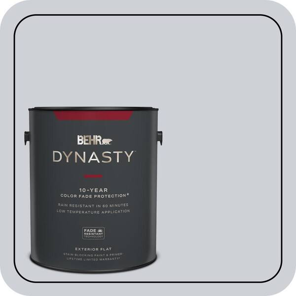 BEHR DYNASTY 1 gal. #MQ3-61 Moonlit Snow Flat Exterior Stain-Blocking ...