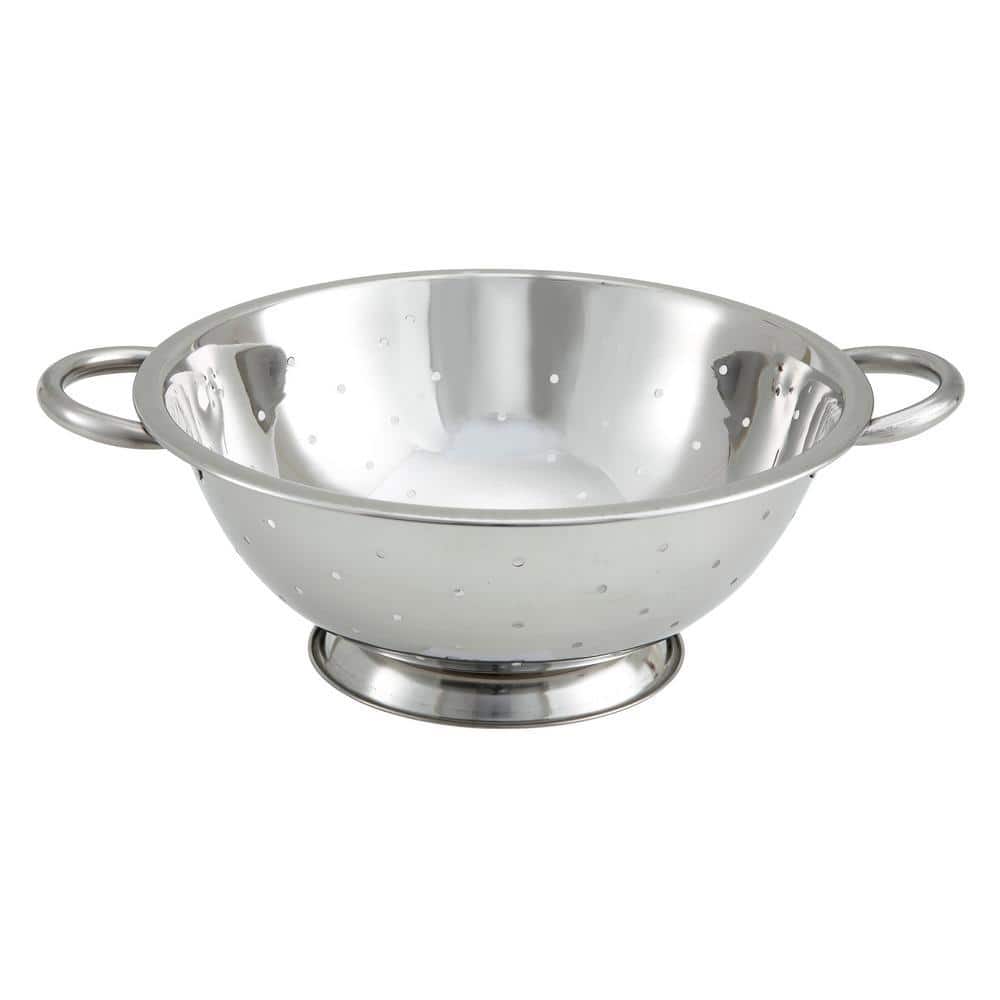 Winco 5 qt. Stainless Stell Colander COD-5 - The Home Depot