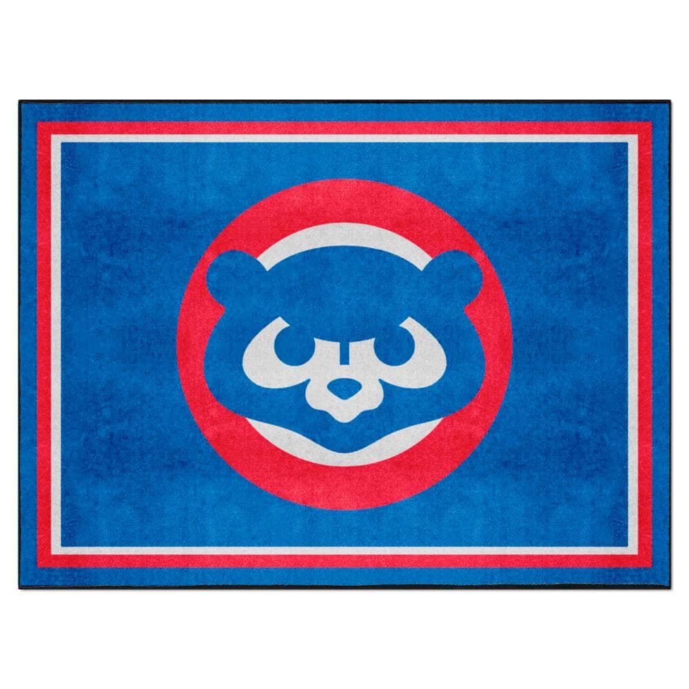 FANMATS Chicago Cubs 8ft. x 10 ft. Plush Area Rug 37172 - The Home Depot