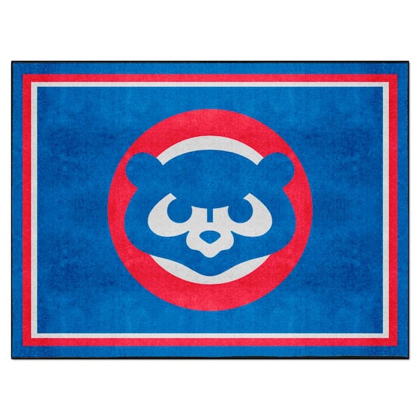 FANMATS Chicago Cubs 8ft. x 10 ft. Plush Area Rug 37172 - The Home Depot
