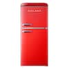 Galanz 4.0 cu. ft. Retro Mini Refrigerator with Dual Door True Freezer ...