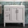 KOHLER Chesil 36in. Single Sink Freestanding Atmos Grey Bath Vanity ...