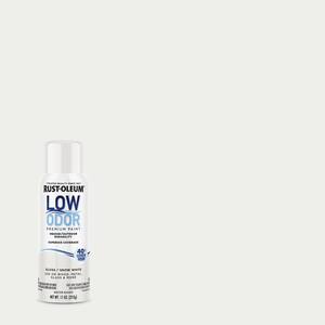 Rust-Oleum Low Odor 11 oz. Matte Snow White Low Odor Water-Based Spray ...