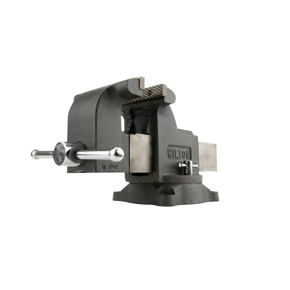 Wilton Shop Bench Vise, 4 in. Jaw Width, 4 in. Max Jaw Opening, 2-3/4 ...