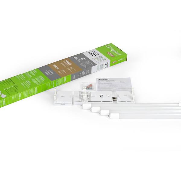 toggled 100W 4ft. Ultra High Output Linear LED Tube Light Bulb Retrofit Conversion Kit Replaces ...