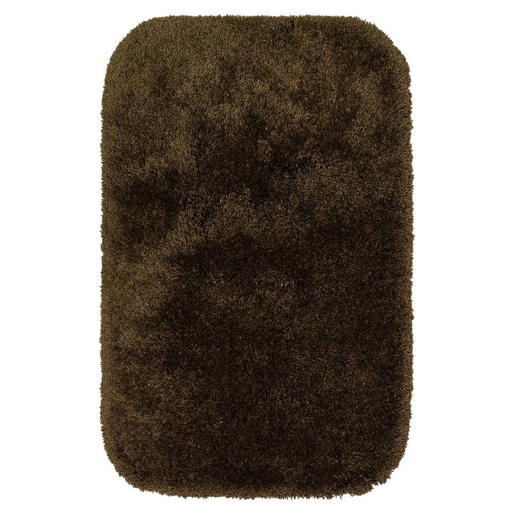 Garland Rug Finest Luxury Chocolate 24 in. x 40 in. Washable Bathroom ...